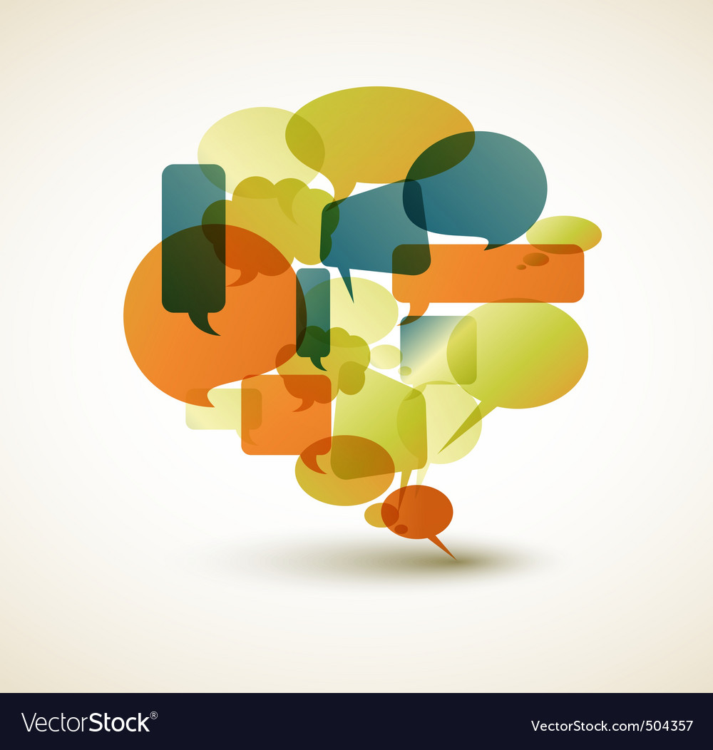 Speech bubble Royalty Free Vector Image - VectorStock