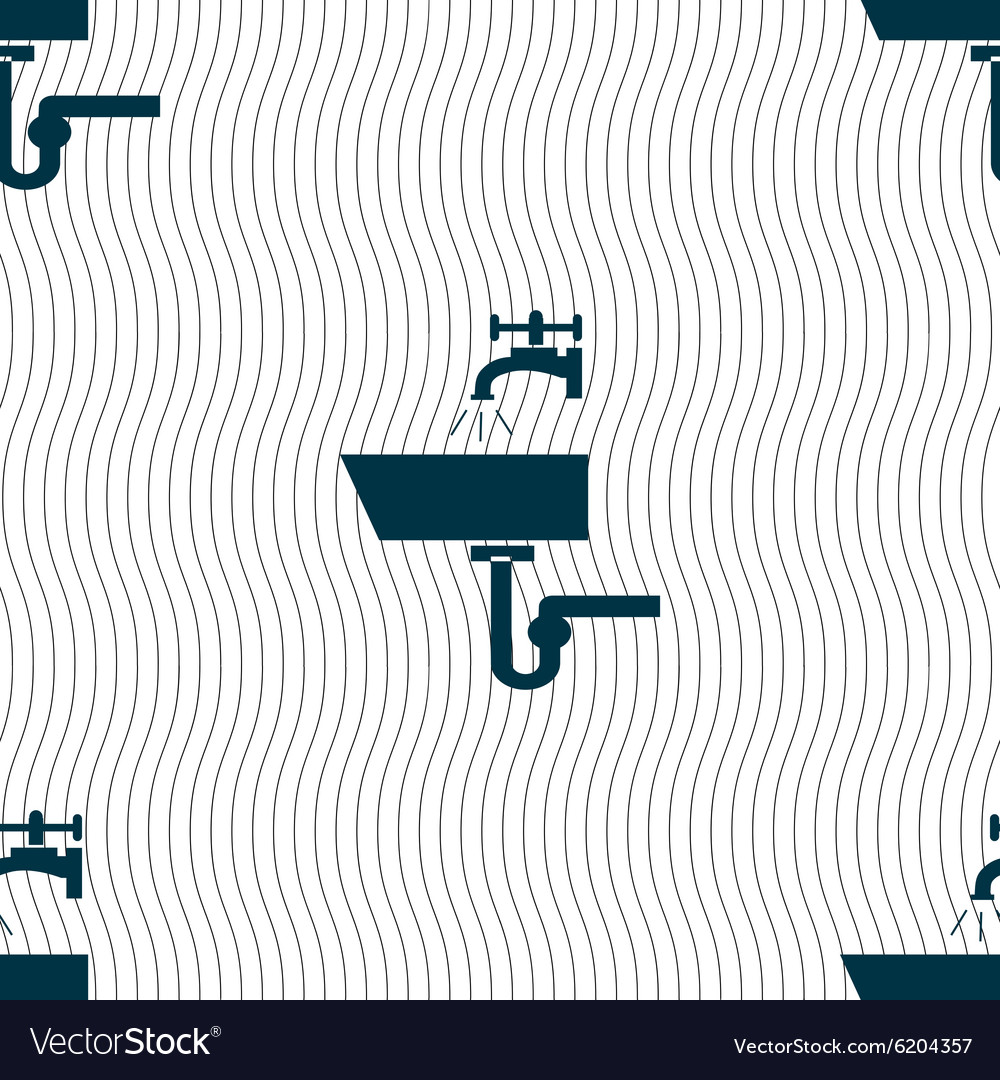 Washbasin icon sign seamless pattern Royalty Free Vector Washbasin icon sign seamless pattern Royalty Free Vector