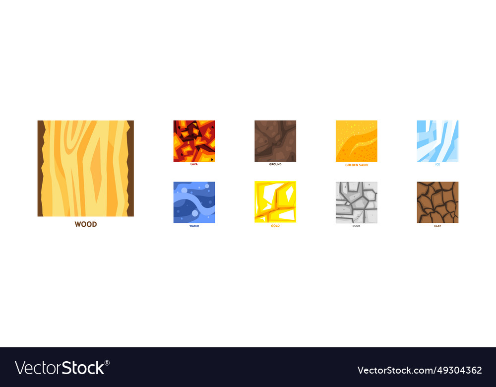 Different game ground square surface pattern Vector Image