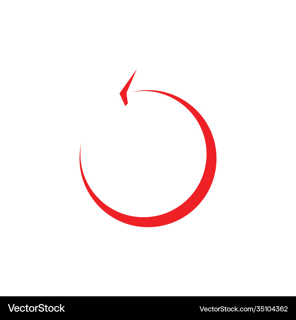 Swoosh arrow air plane circle motion logo Vector Image