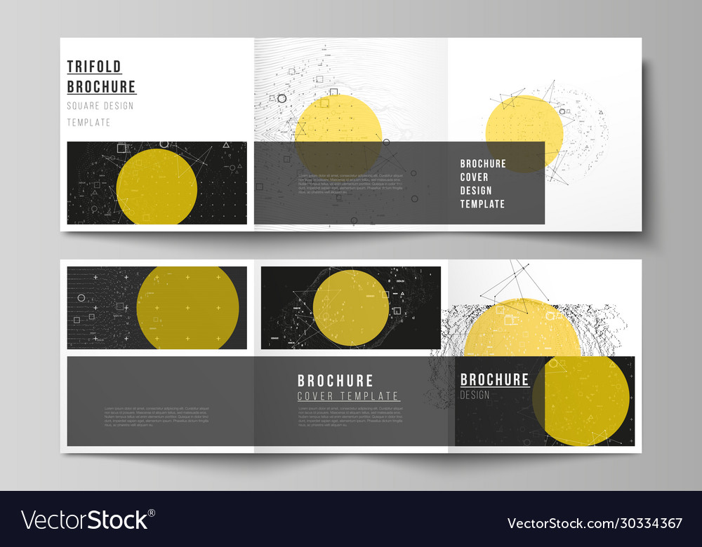 Editable layout square format covers Royalty Free Vector