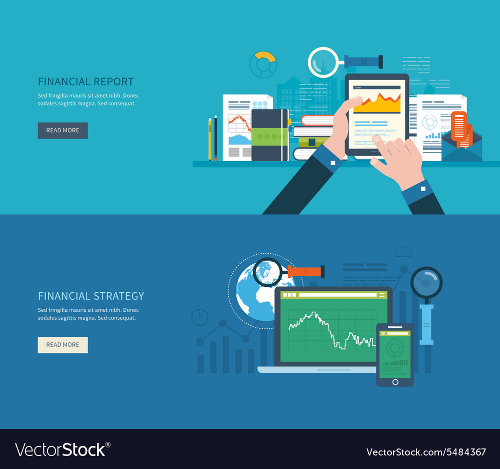 Flat design modern concept Royalty Free Vector Image