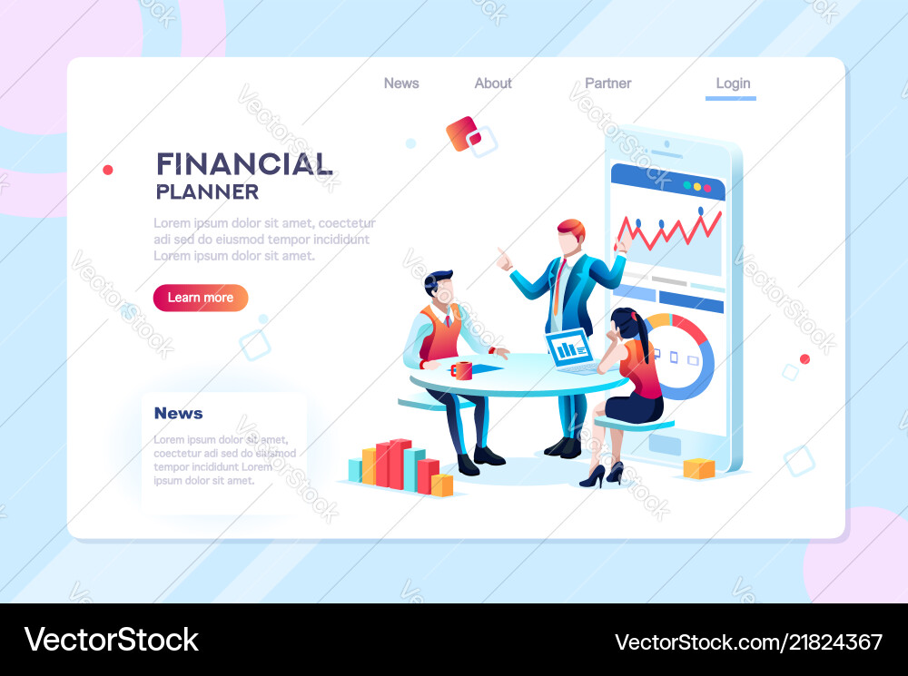 Infographic for business adviser team Royalty Free Vector