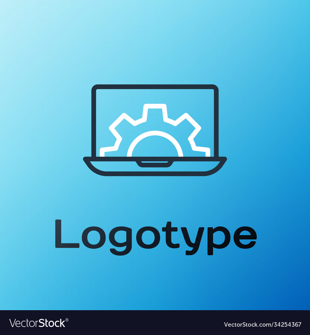 Line software web development programming Vector Image