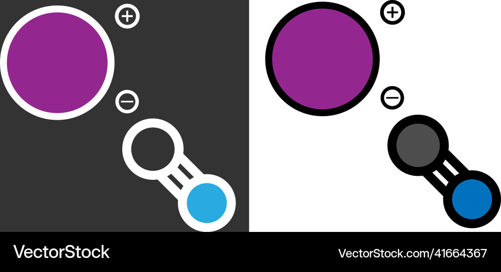 Potassium cyanide kcn poison flat icon style Vector Image