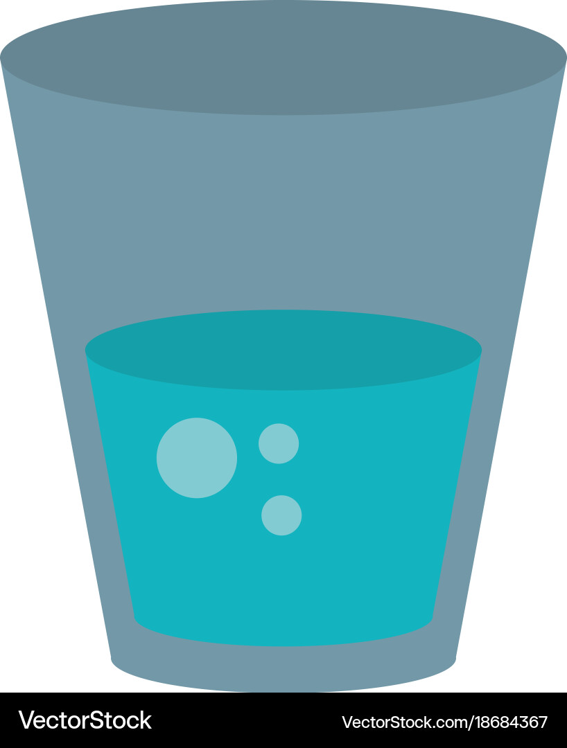 Water of glass Royalty Free Vector Image - VectorStock