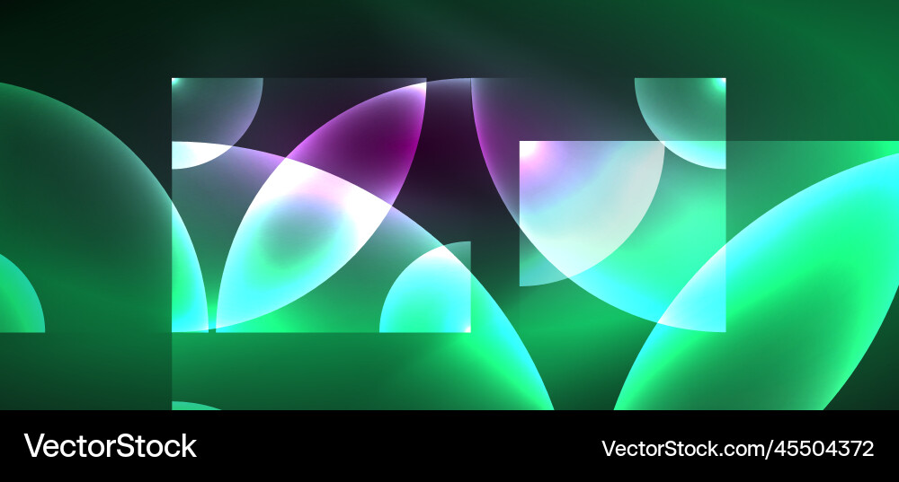 Abstract background with neon glowing light Vector Image