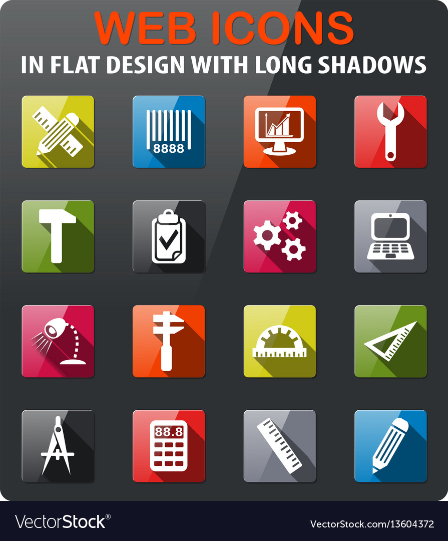 Engineering icon set Royalty Free Vector Image