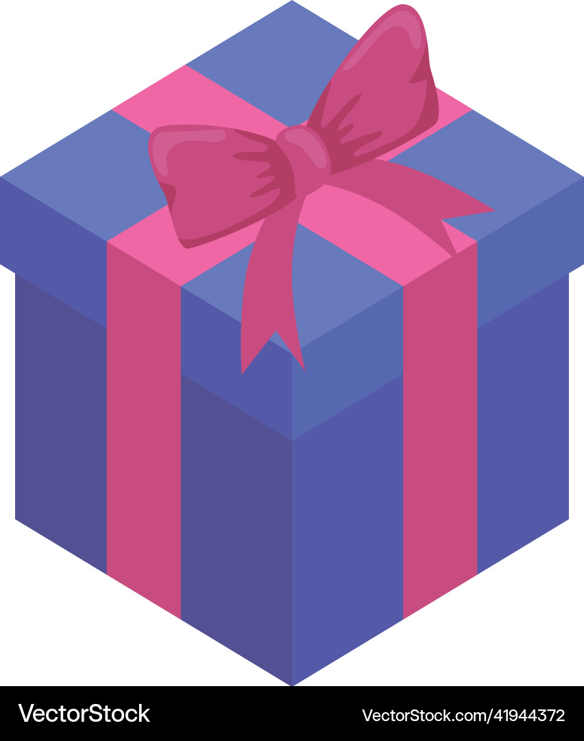 Gift box present Royalty Free Vector Image - VectorStock
