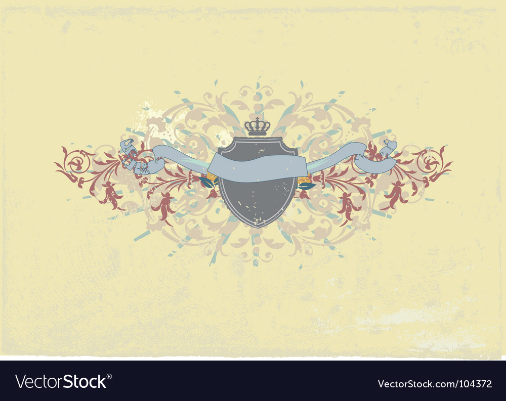 Heraldic shield Royalty Free Vector Image - VectorStock
