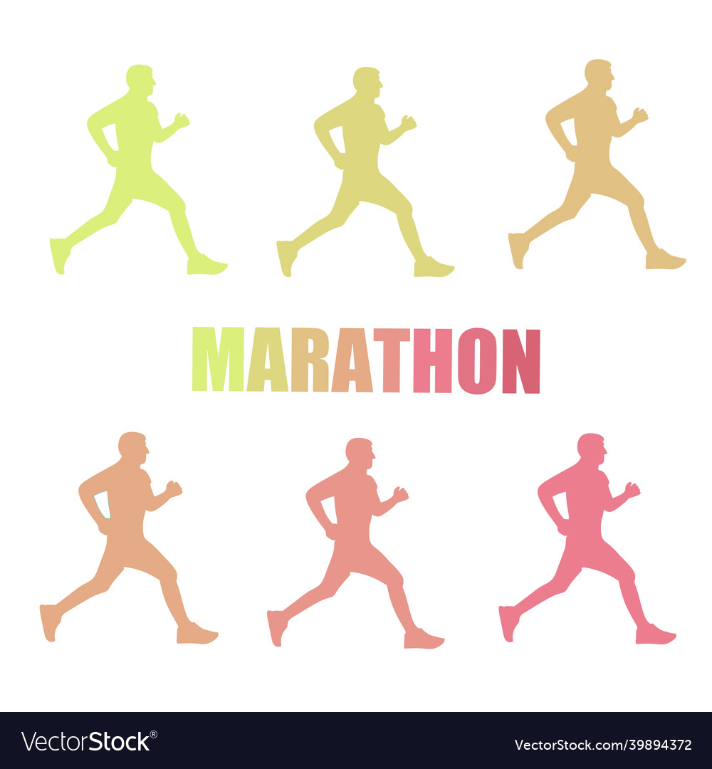 Marathon Royalty Free Vector Image - VectorStock