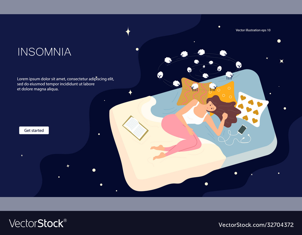Sleeping control website Royalty Free Vector Image