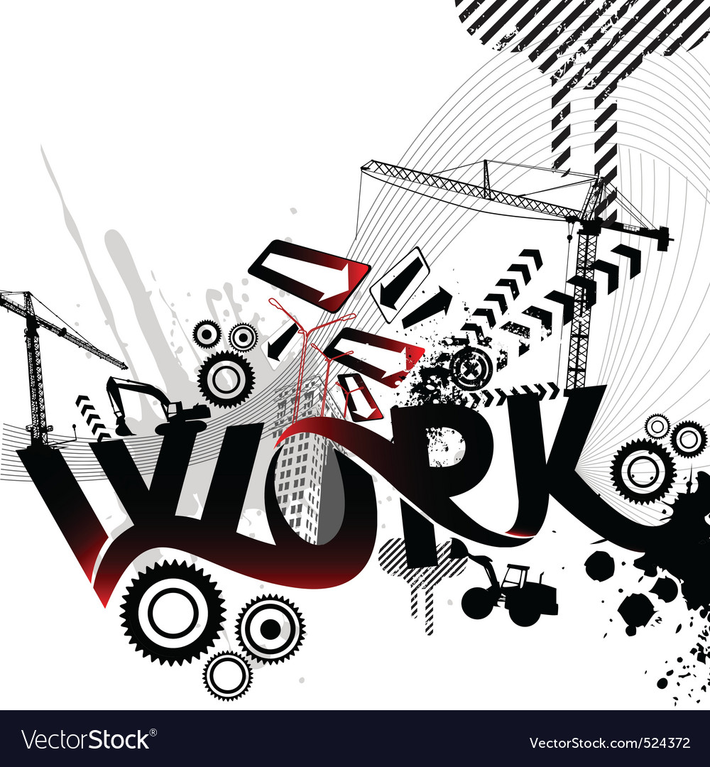 Work logo Royalty Free Vector Image - VectorStock
