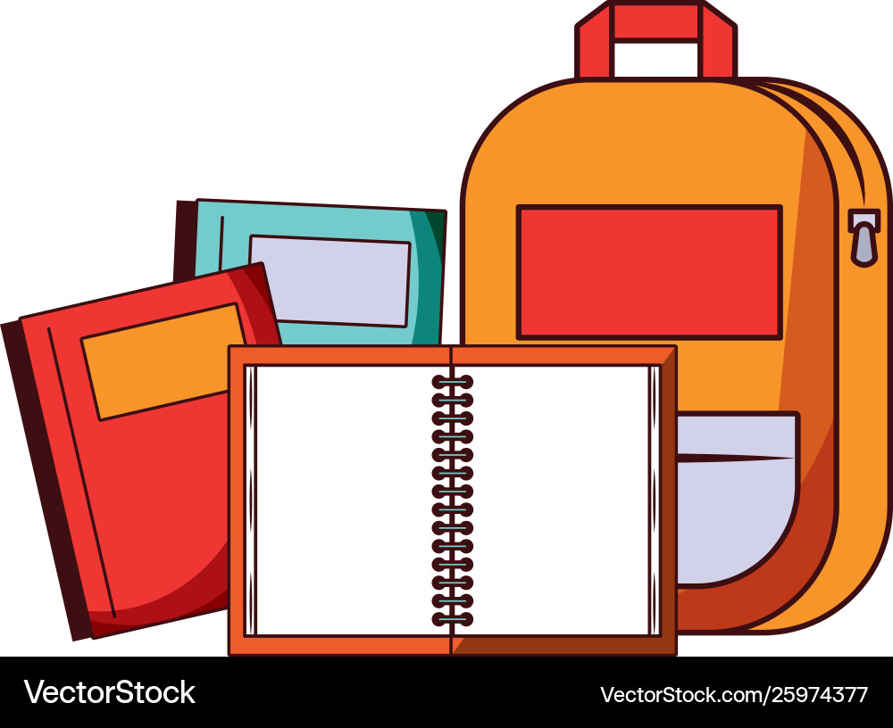 Back to school education cartoons Royalty Free Vector Image