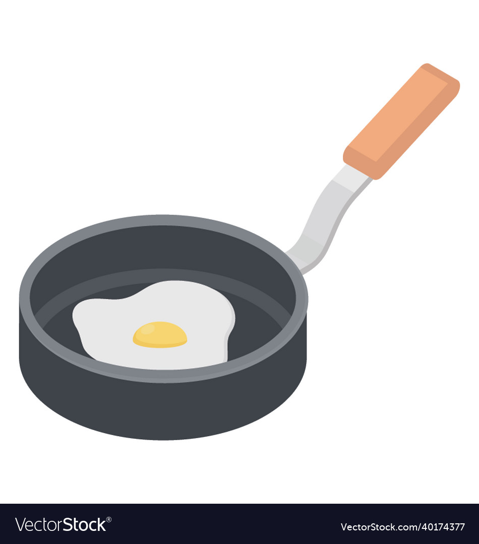 Fried egg Royalty Free Vector Image - VectorStock
