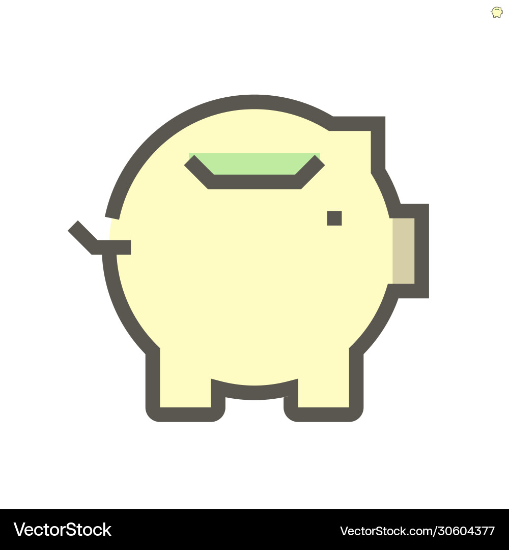 Money saving icon design for financial graphic Vector Image