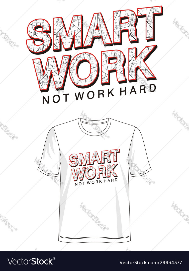 Smart work Royalty Free Vector Image - VectorStock