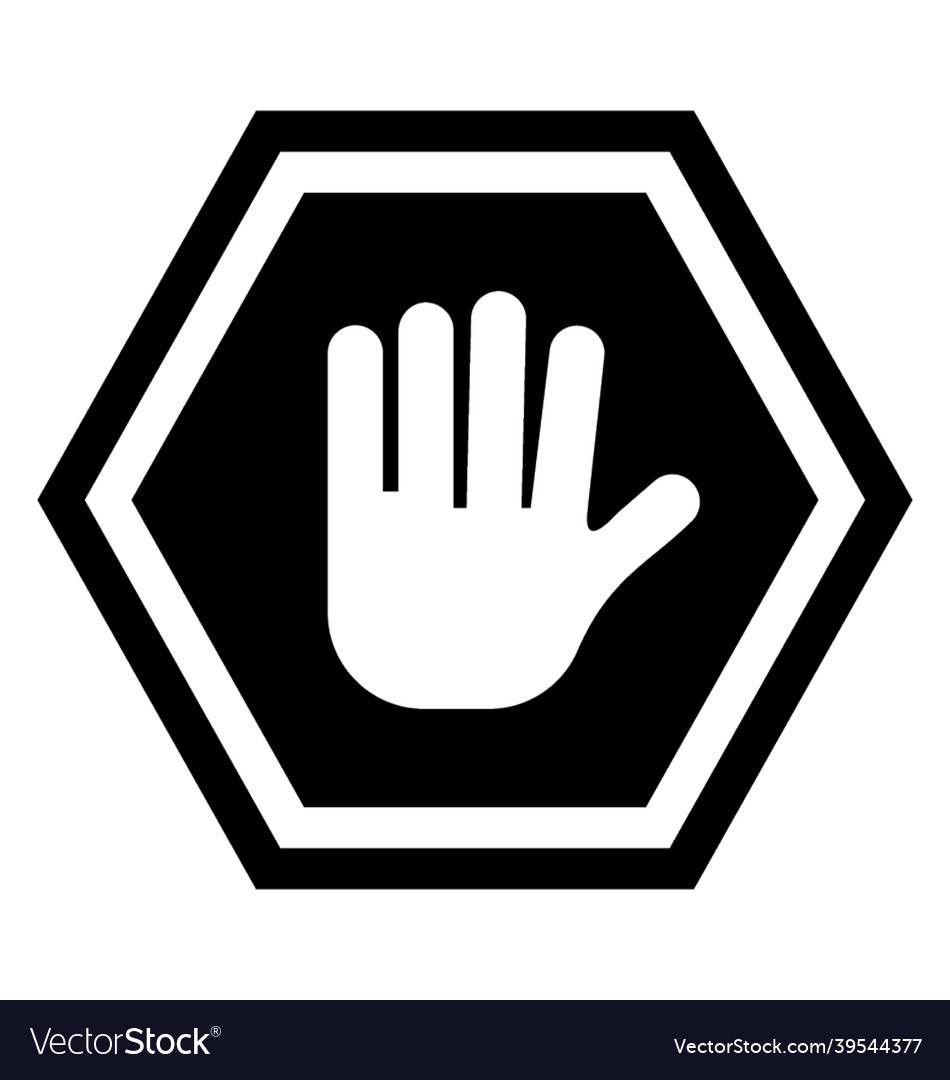 Stop Royalty Free Vector Image - VectorStock