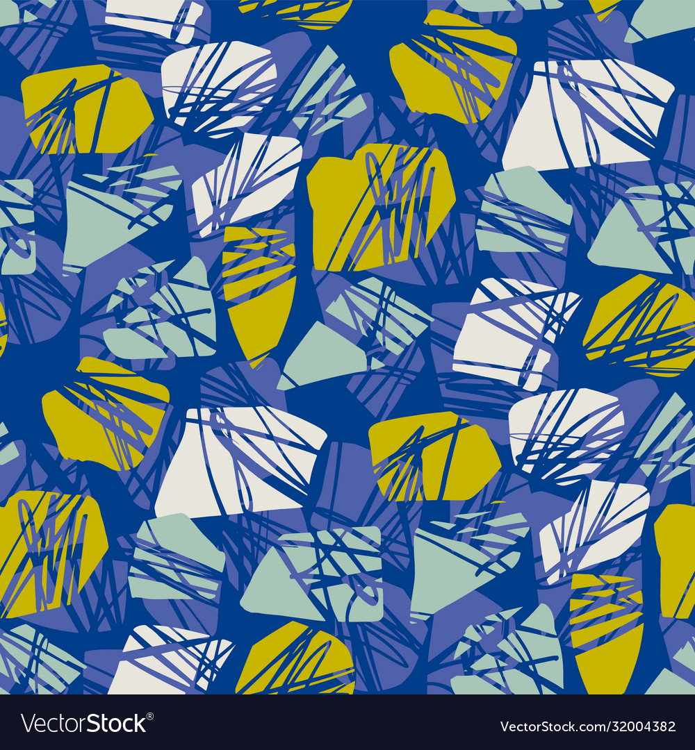 Abstract stone geometric forms tileable rapport Vector Image
