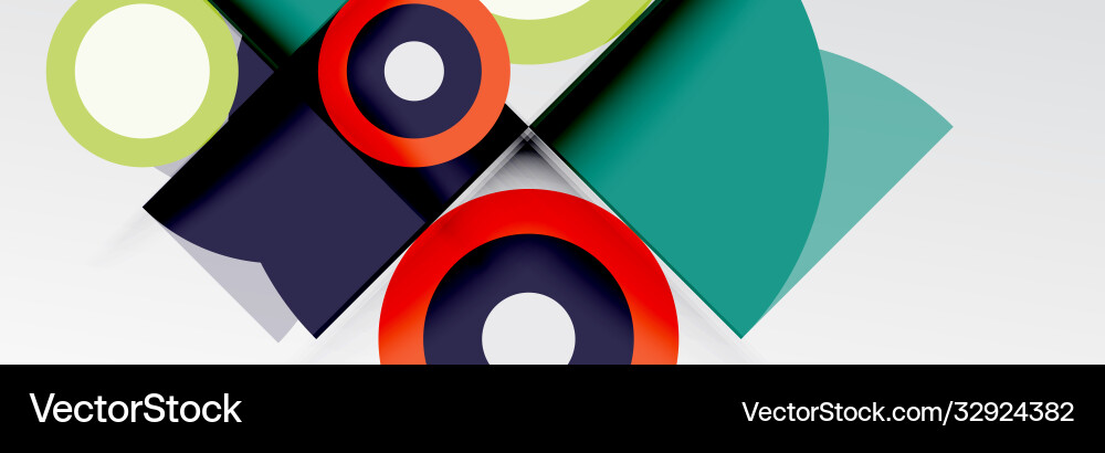 Bright color circles abstract round shapes Vector Image