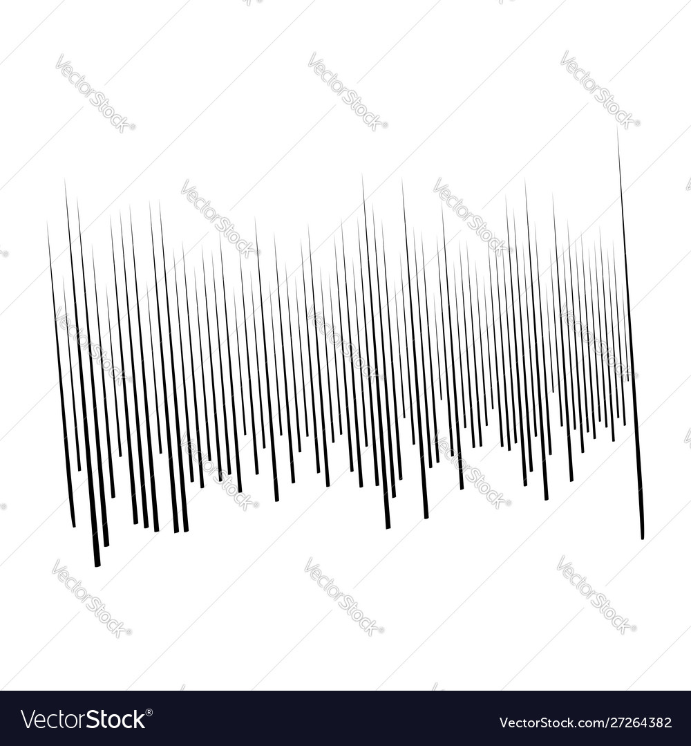 Dynamic comic burst lines random vertical Vector Image