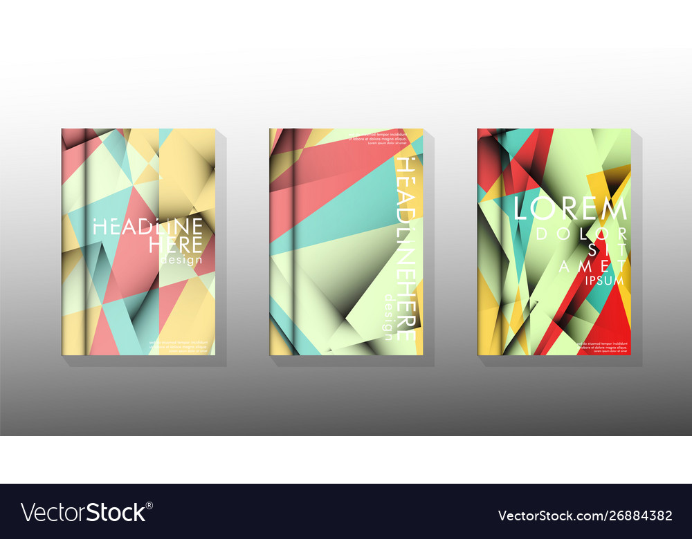 Gradient minimal geometric pattern design Vector Image