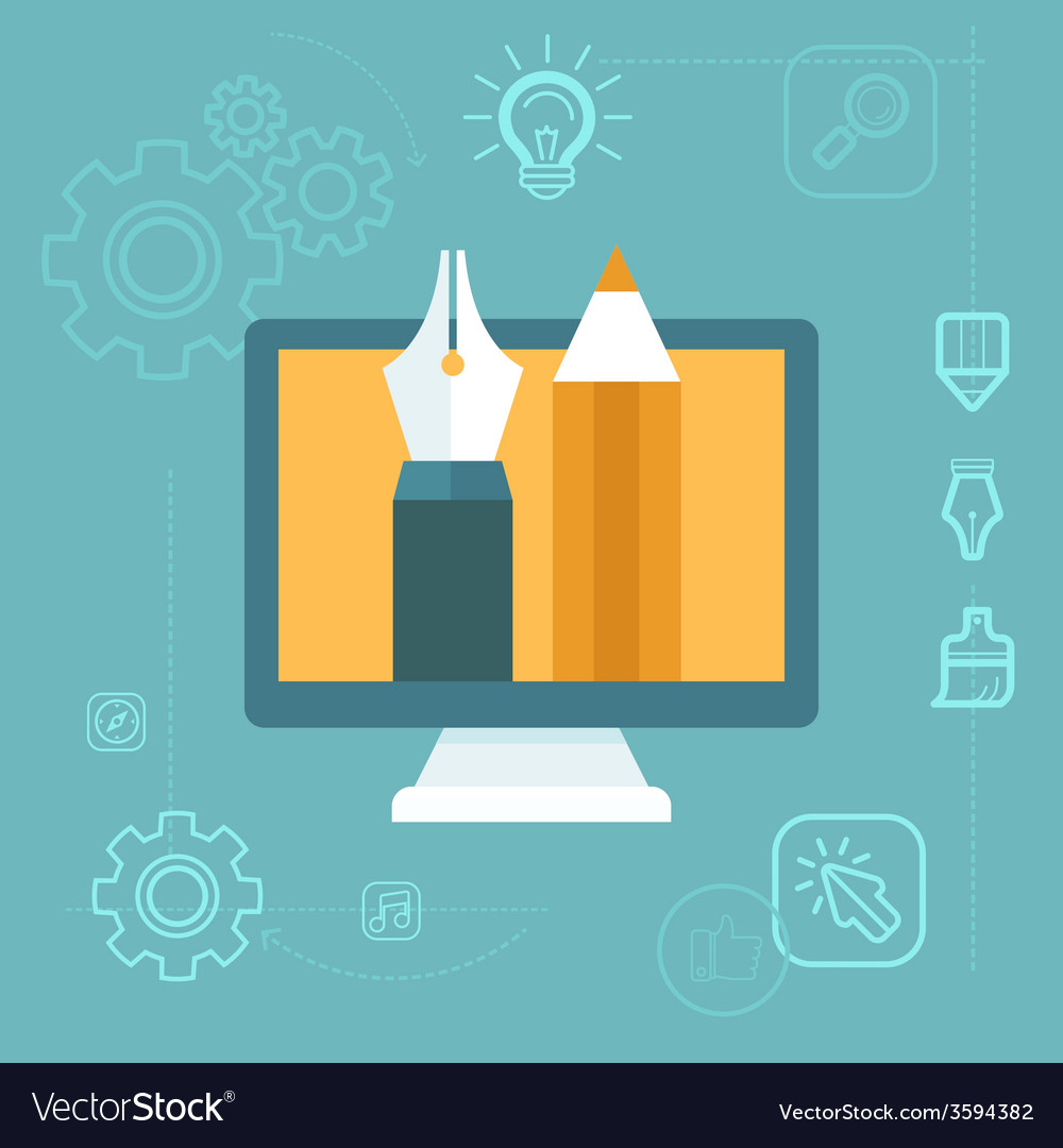 Graphic design concept Royalty Free Vector Image