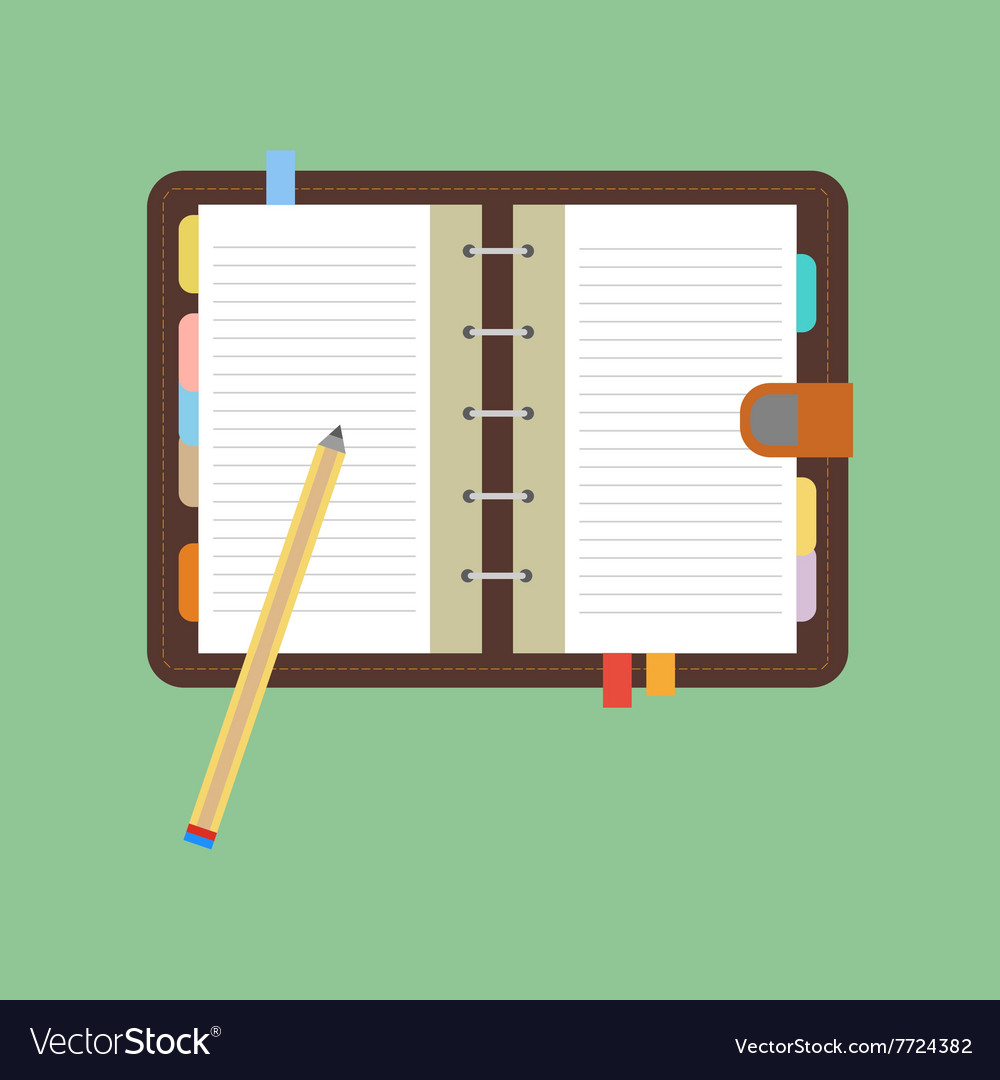Notebook icon Royalty Free Vector Image - VectorStock