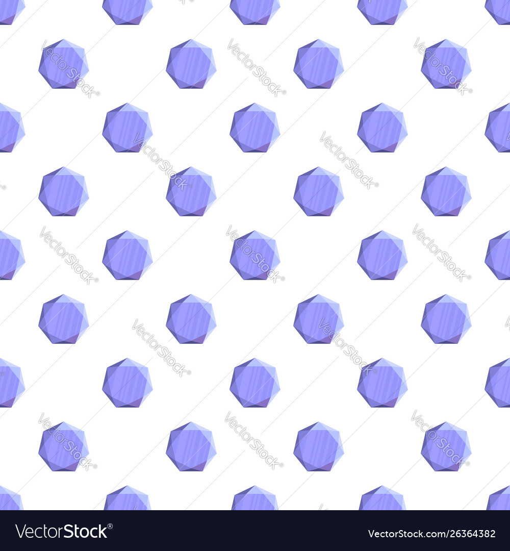Pentagonal precious stone pattern seamless Vector Image