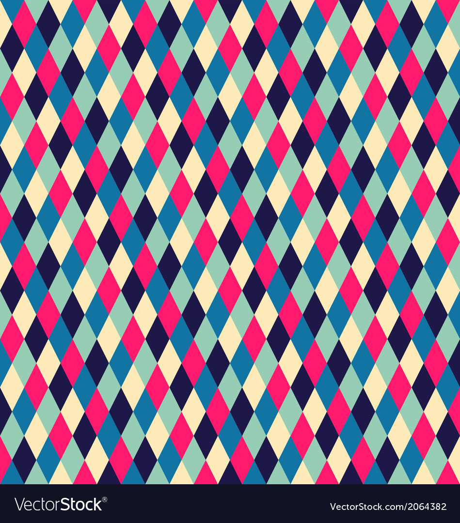 Rhombic seamless pattern Royalty Free Vector Image