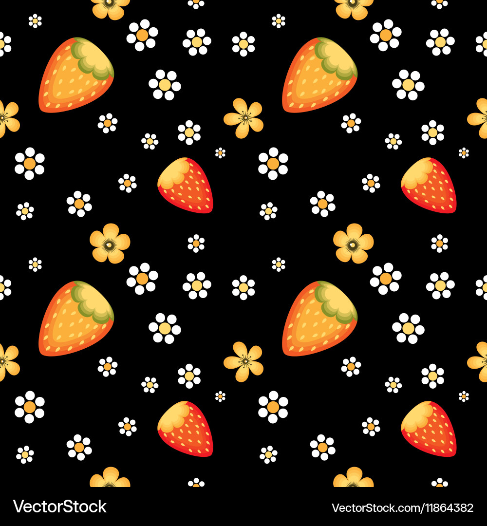 Strawberry fields in oklahoma traditional style Vector Image