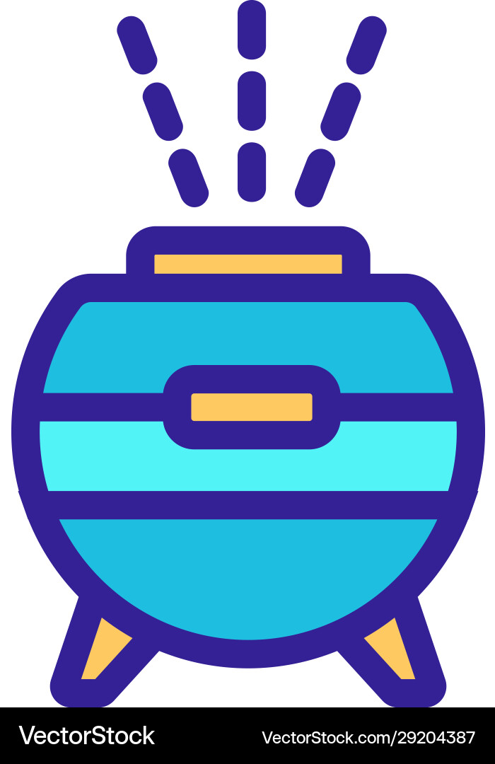 Air moisturiser icon isolated contour Royalty Free Vector