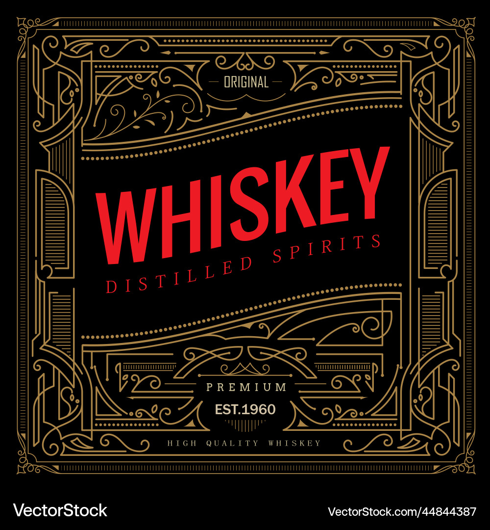 Antique Whiskey Labels