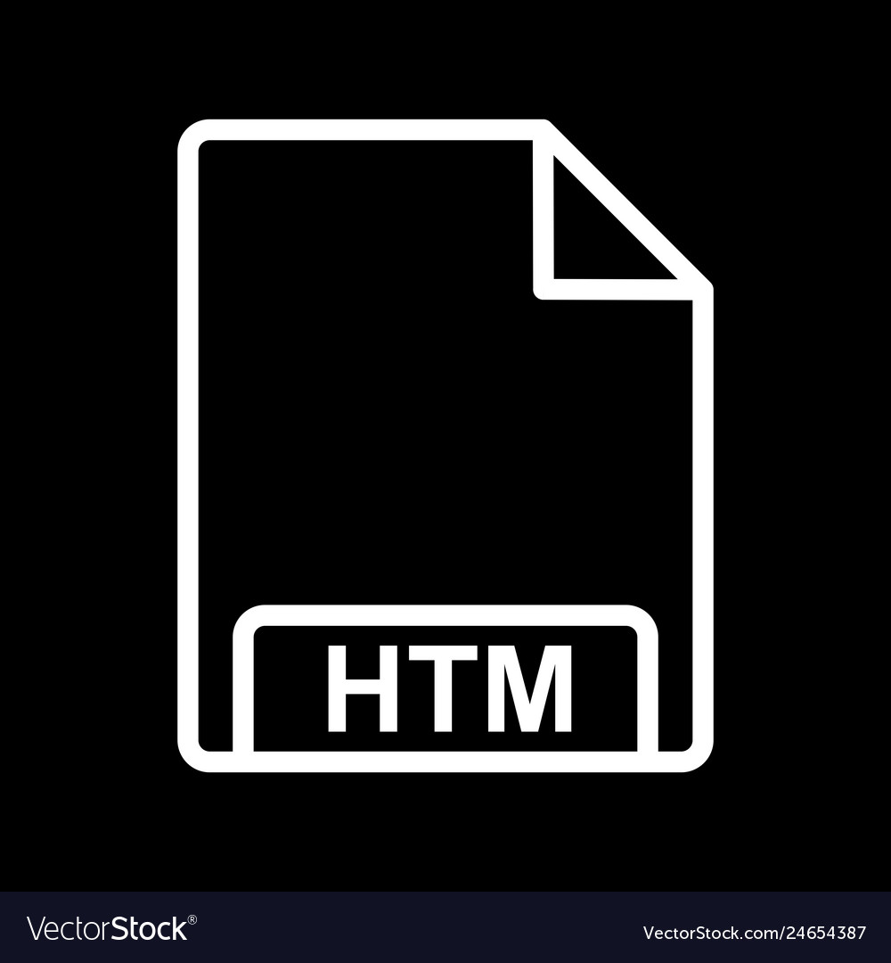 Htm icon Royalty Free Vector Image - VectorStock