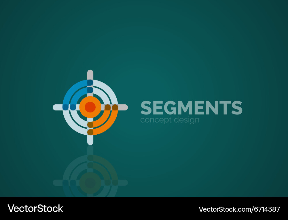 Outline minimal abstract geometric logo Royalty Free Vector