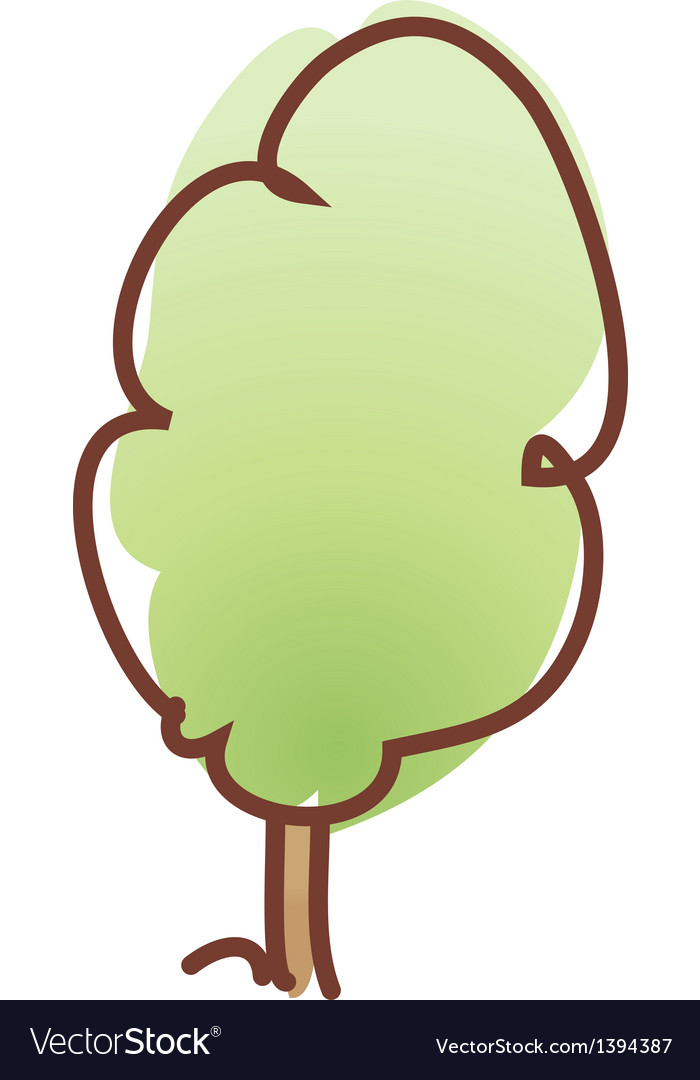 Trees stand Royalty Free Vector Image - VectorStock