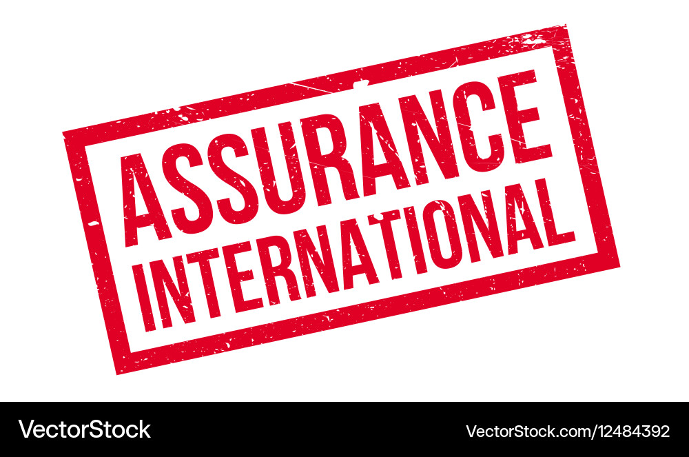Assurance International rubber stamp Royalty Free Vector