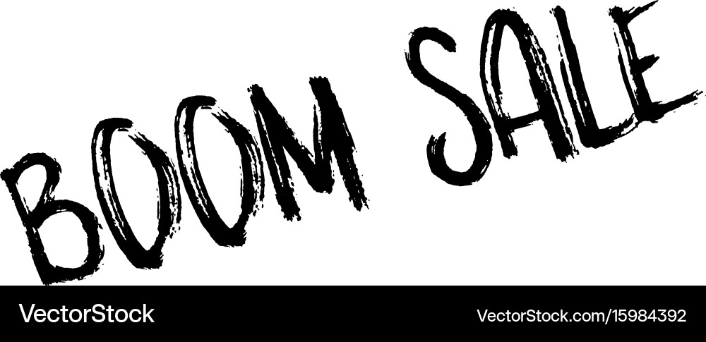 Boom sale rubber stamp Royalty Free Vector Image