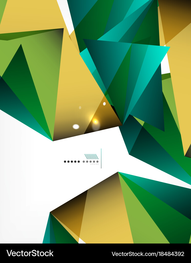Geometrical abstract triangle background Vector Image
