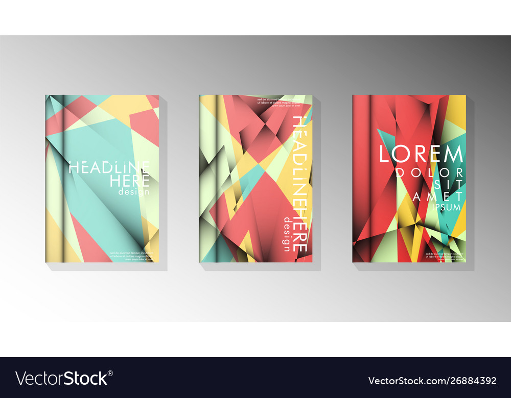 Gradient minimal geometric pattern design Vector Image