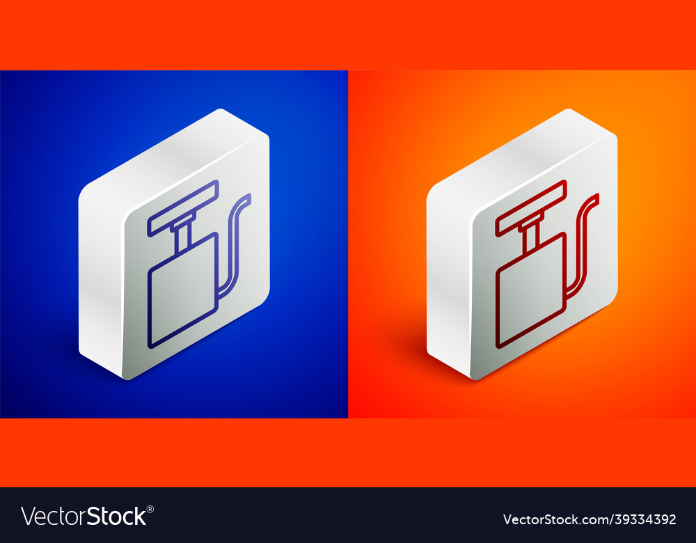 Isometric line handle detonator for dynamite icon Vector Image
