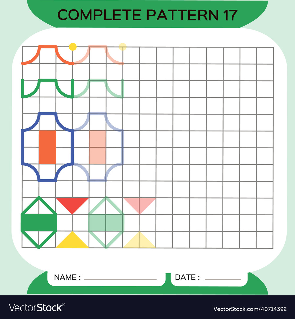 Repeat pattern puzzle copy picture special Vector Image