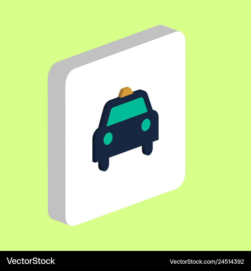 Taxi computer symbol Royalty Free Vector Image