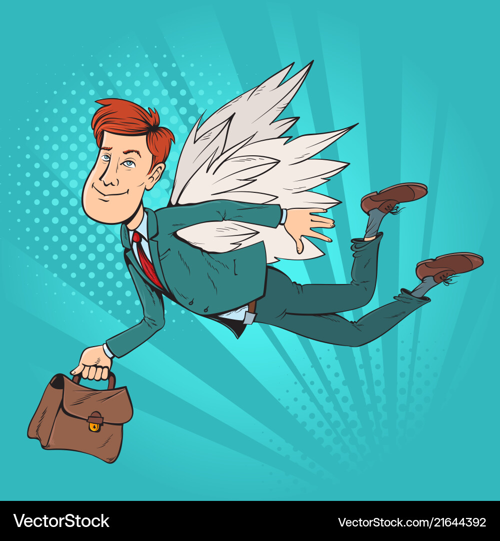 Wings of success Royalty Free Vector Image - VectorStock