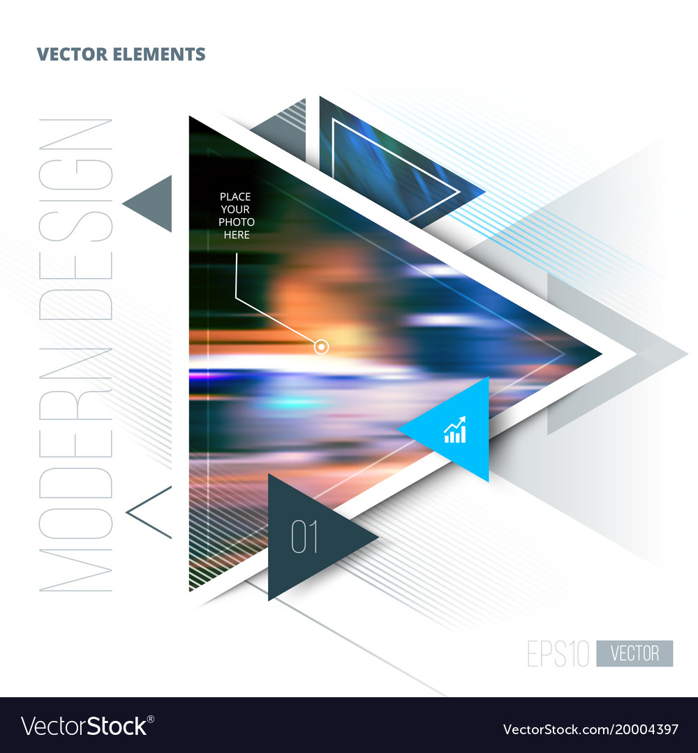 Abstract geometric triangle pattern Royalty Free Vector