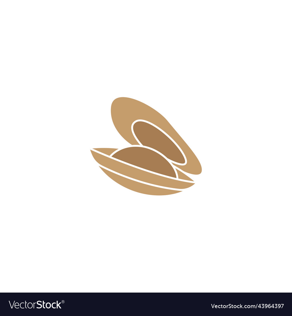 Beautiful shell icon logo design Royalty Free Vector Image