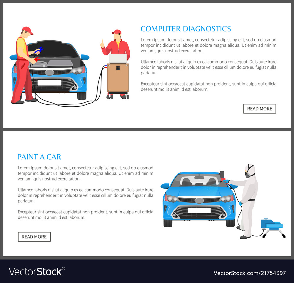 Computer diagnostic collection Royalty Free Vector Image