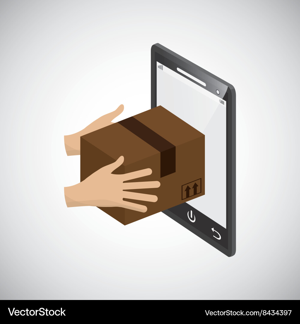 Graphic design of delivery editable Royalty Free Vector