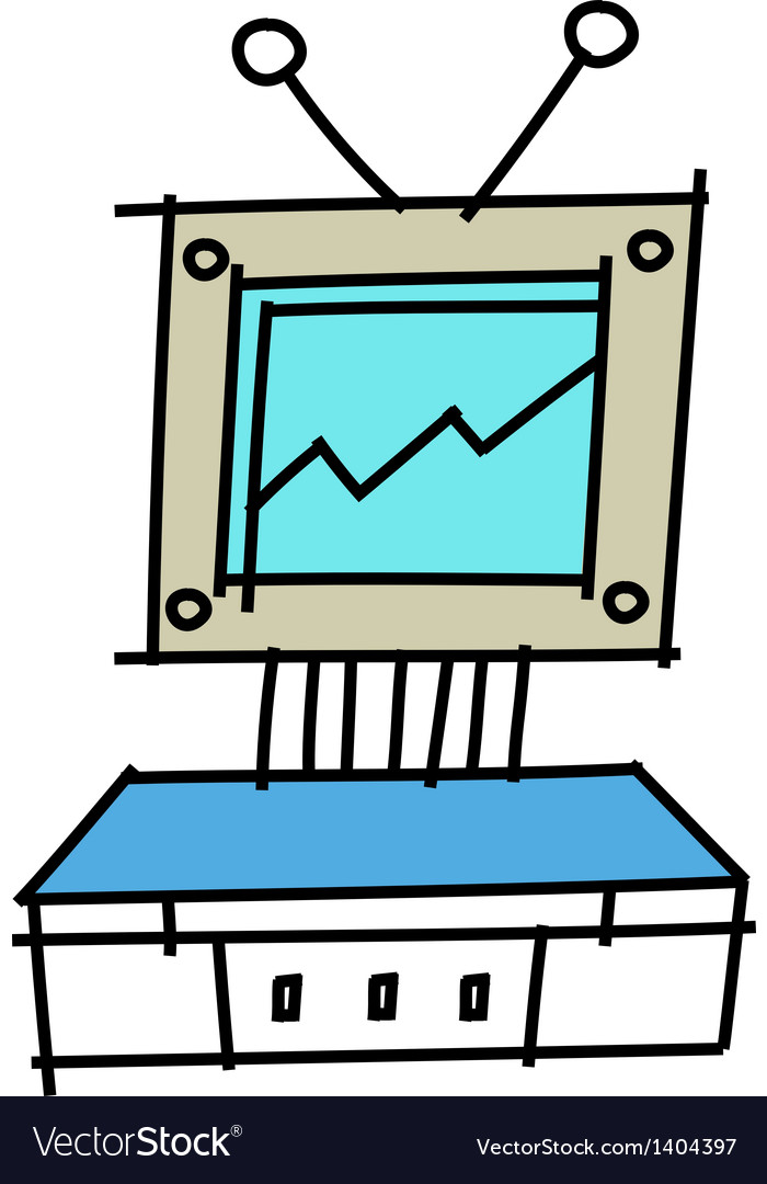 Icon computer Royalty Free Vector Image - VectorStock