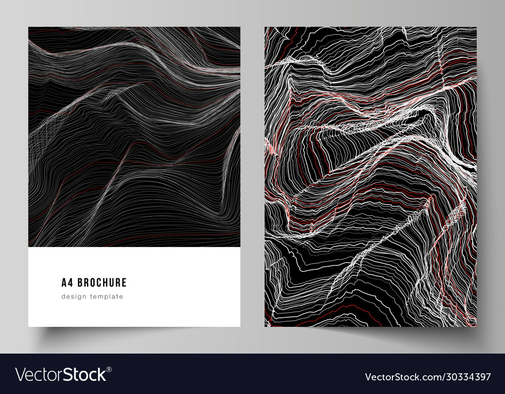 Layout a4 format modern Royalty Free Vector Image